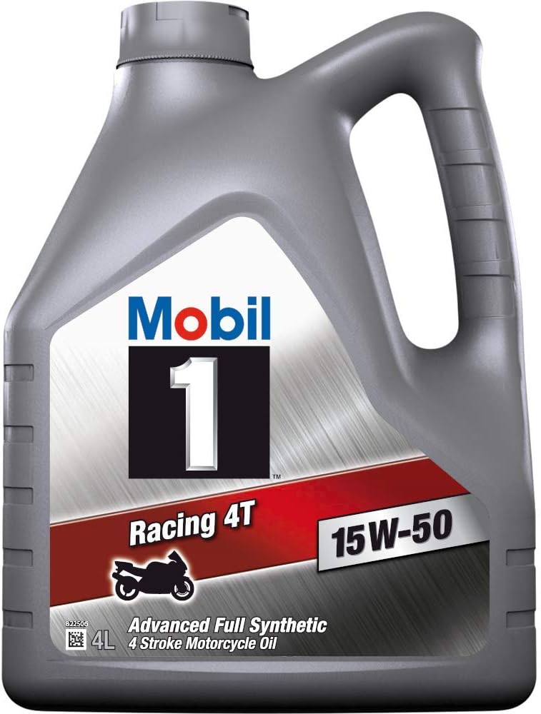 Mobil 1 Racing 4T 15W-50 Advanced Fully Synthetic 4 Stroke Motorcycle ...